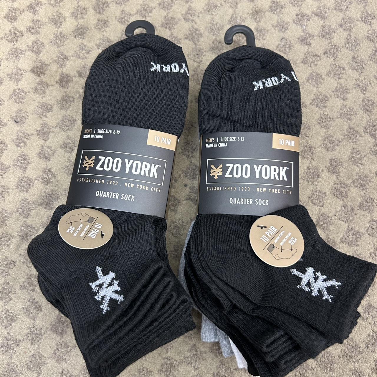 NWT Zoo York men’s quarter socks 20 pairs - Depop