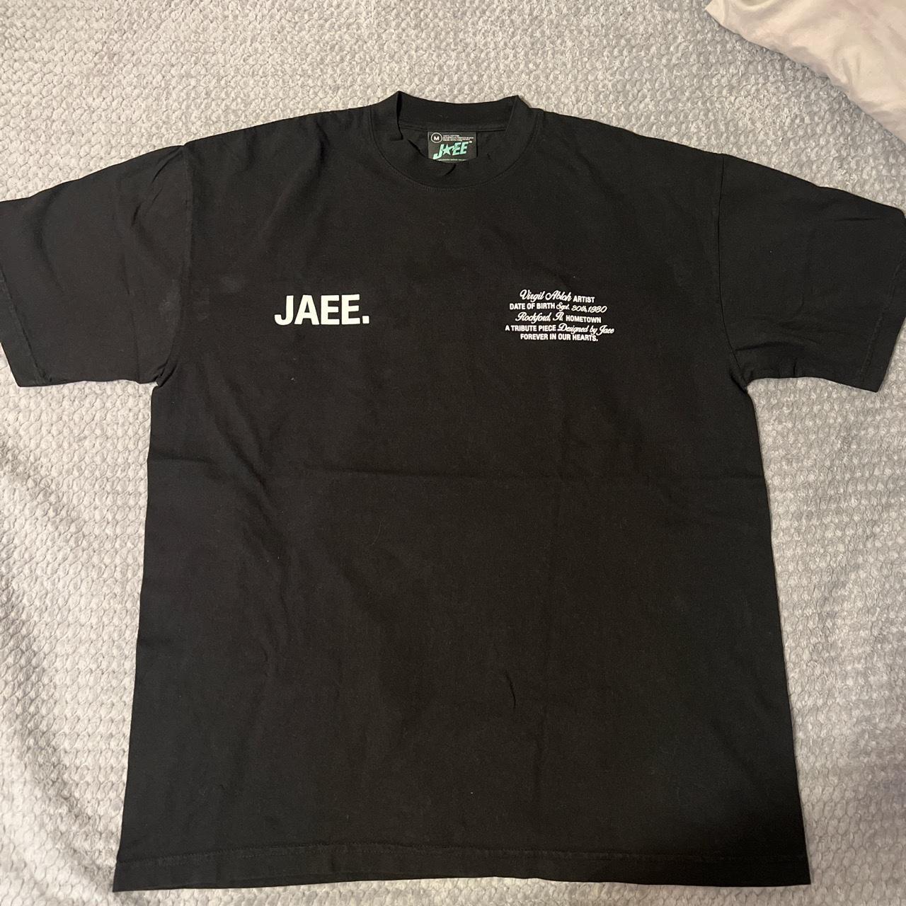 JAEE. VIRGIL ABLOH MEMORIAL TEE *OVERSIZED* SIZE M - Depop