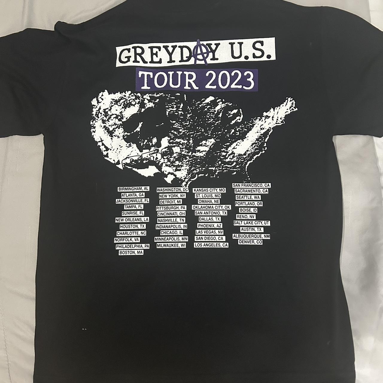 Greyday 2023 Tour Shirt size Large black brand new... - Depop