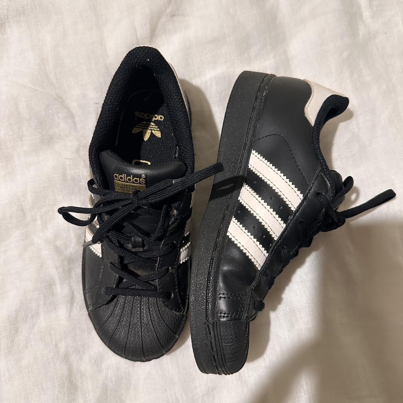 Adidas shell toes. Size 1 - Depop