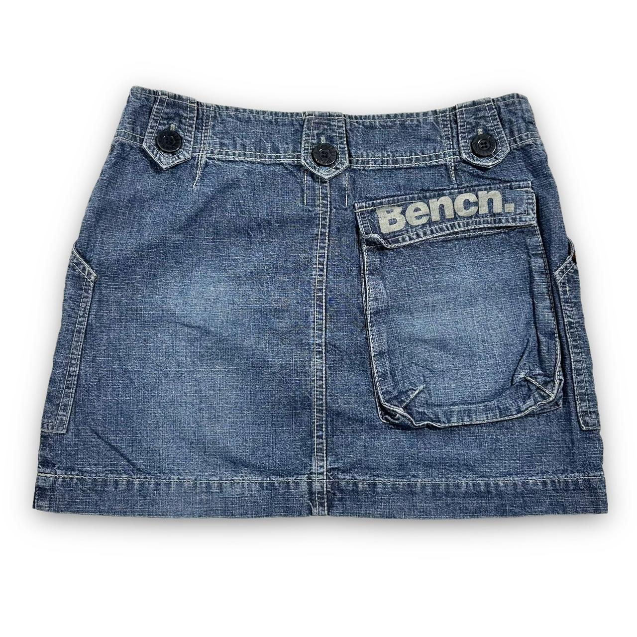 vintage mini utility cargo skirt by Bench • waist... - Depop
