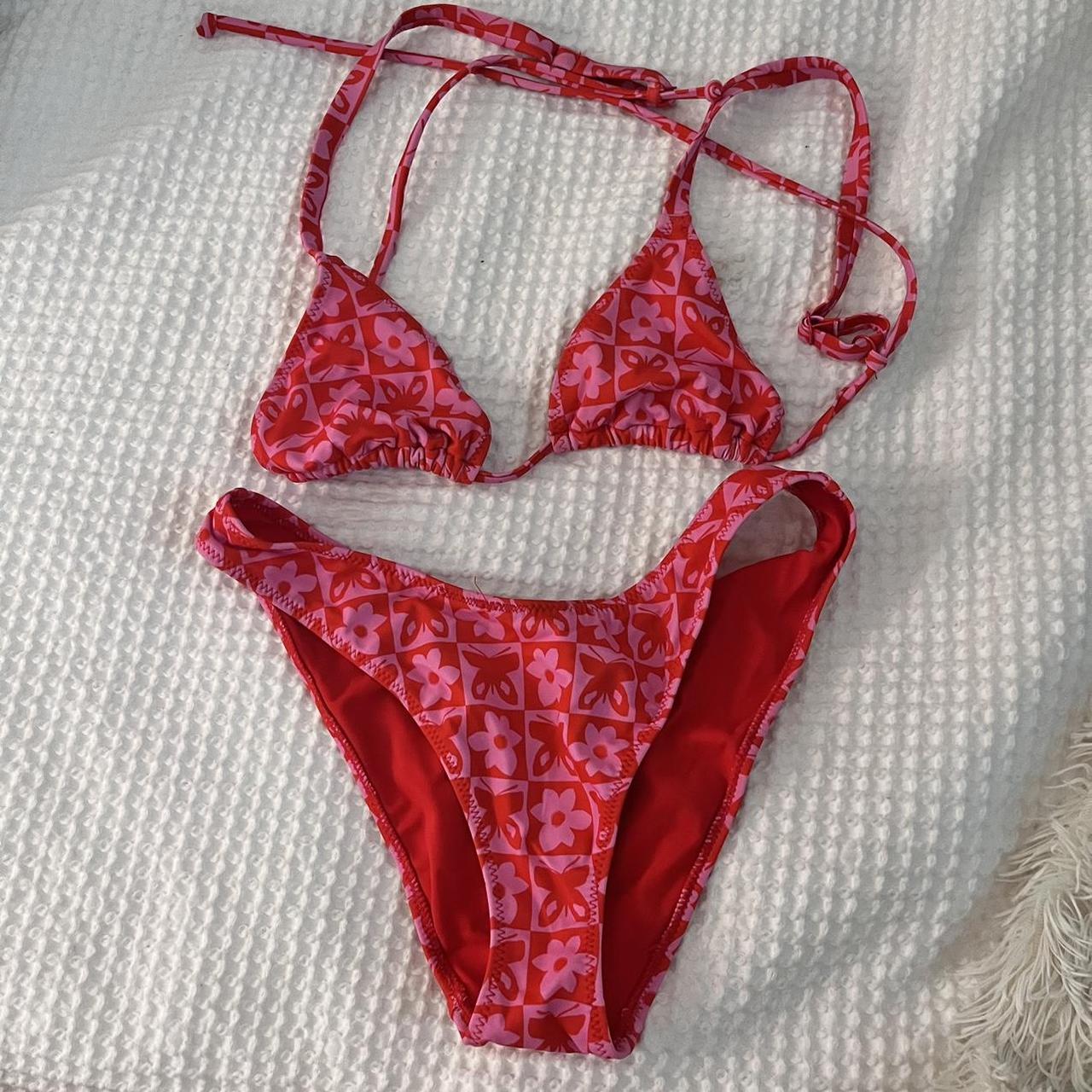 ️RED AND PINK BIKINI ️ Super flattering and... - Depop