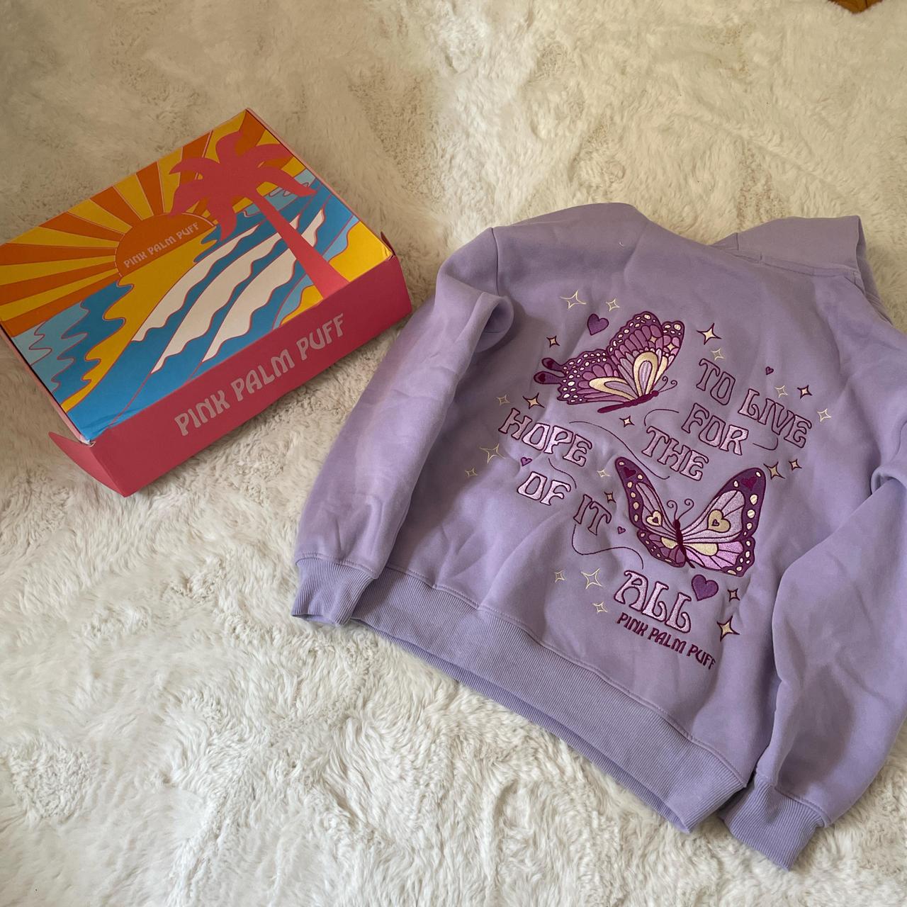 💜 PLEASE DM BEFORE BUYING 💜 Purple Pink Palm Puff... - Depop