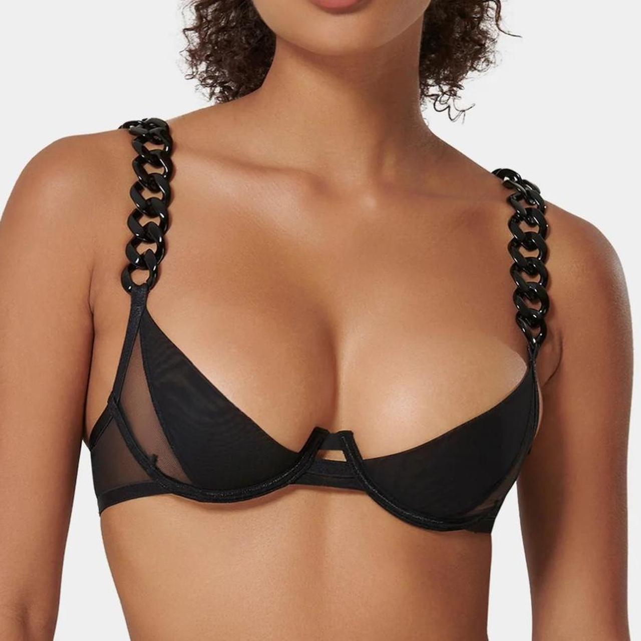 Black bralette Worn once - Depop