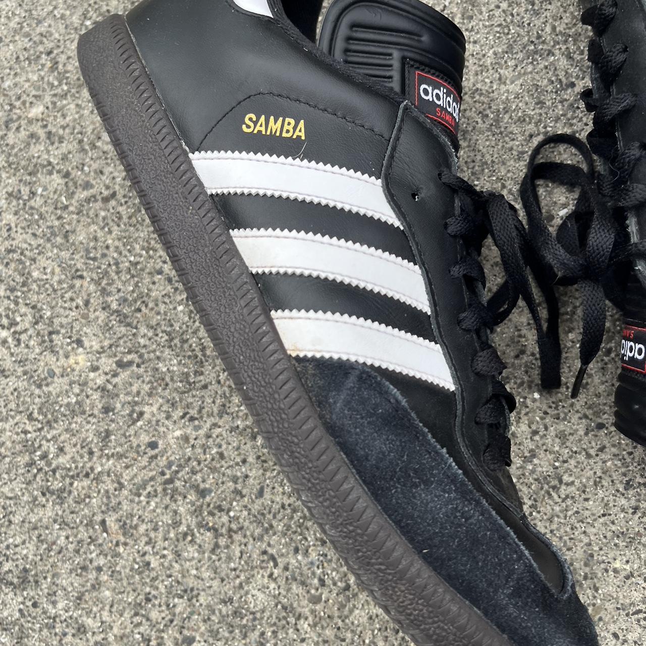 Vintage 2000s Adidas Sambas Black Sneakers -Super... - Depop