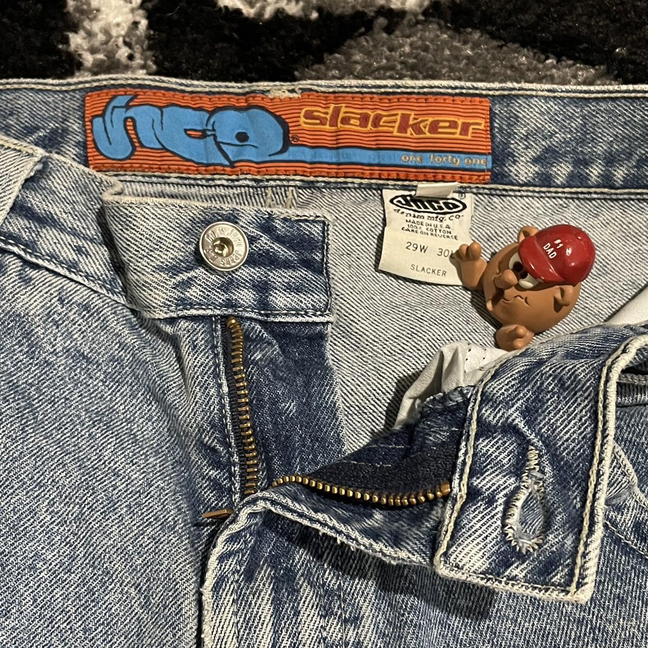 90’s JNCO Slackers Tagged 29x30 fits 28x28 Raw hem... - Depop