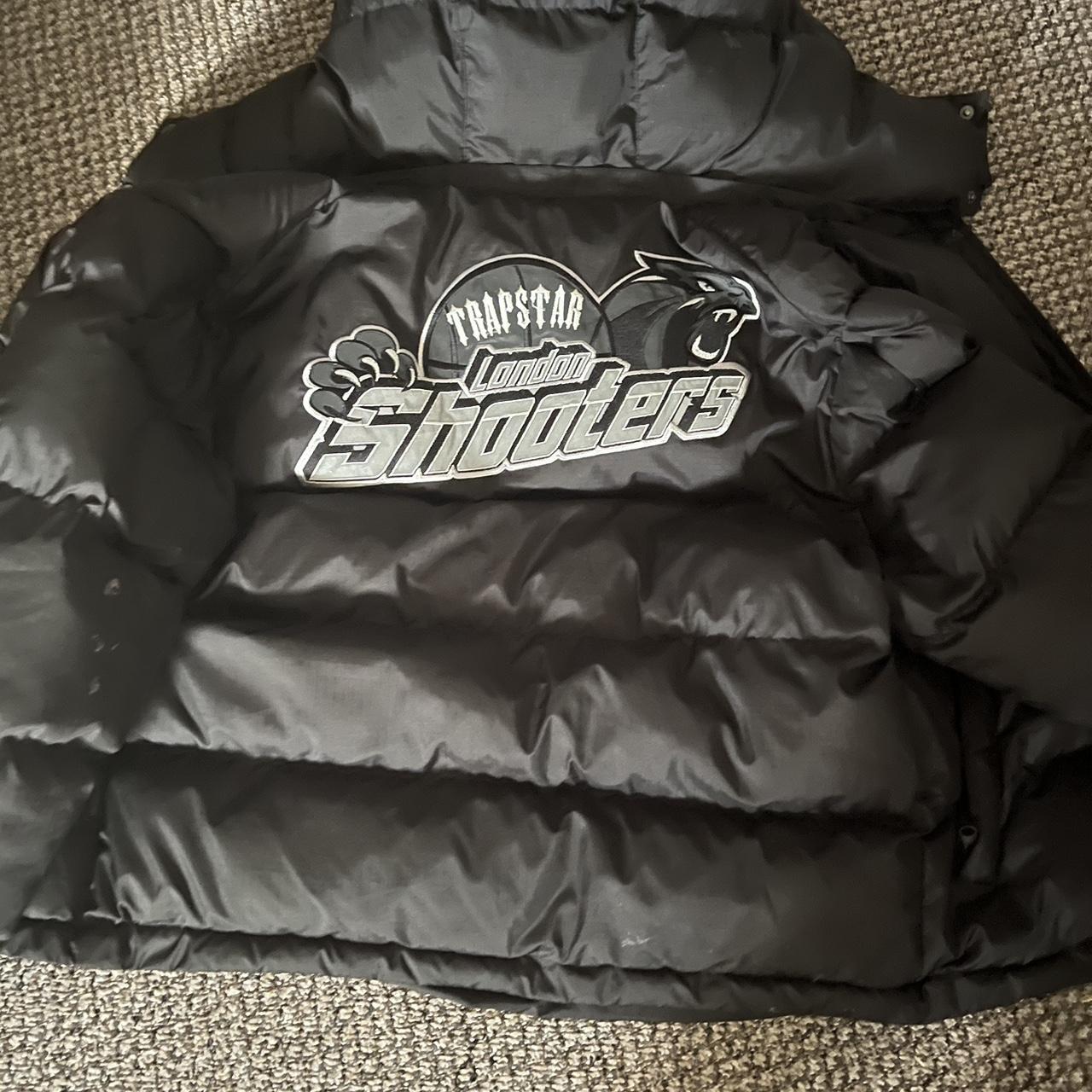 trap star shooters puffer jacket.size small with no... - Depop