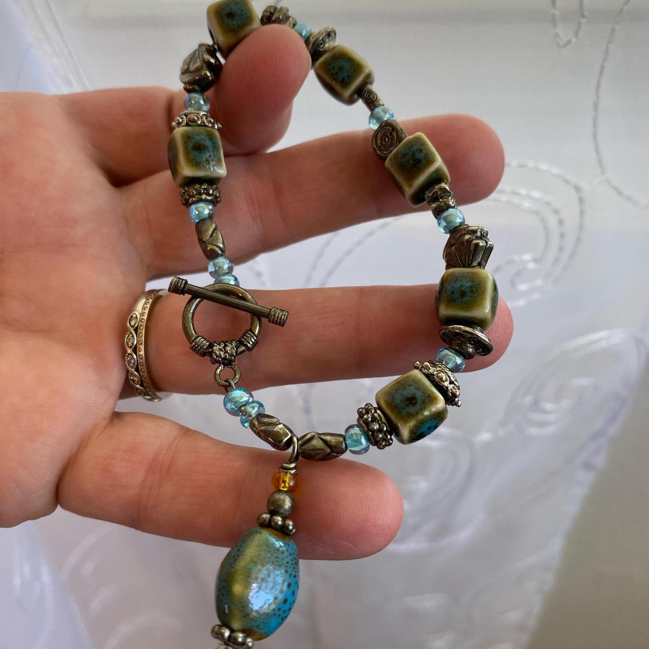 Beautiful boho earthy bracelet. - Depop