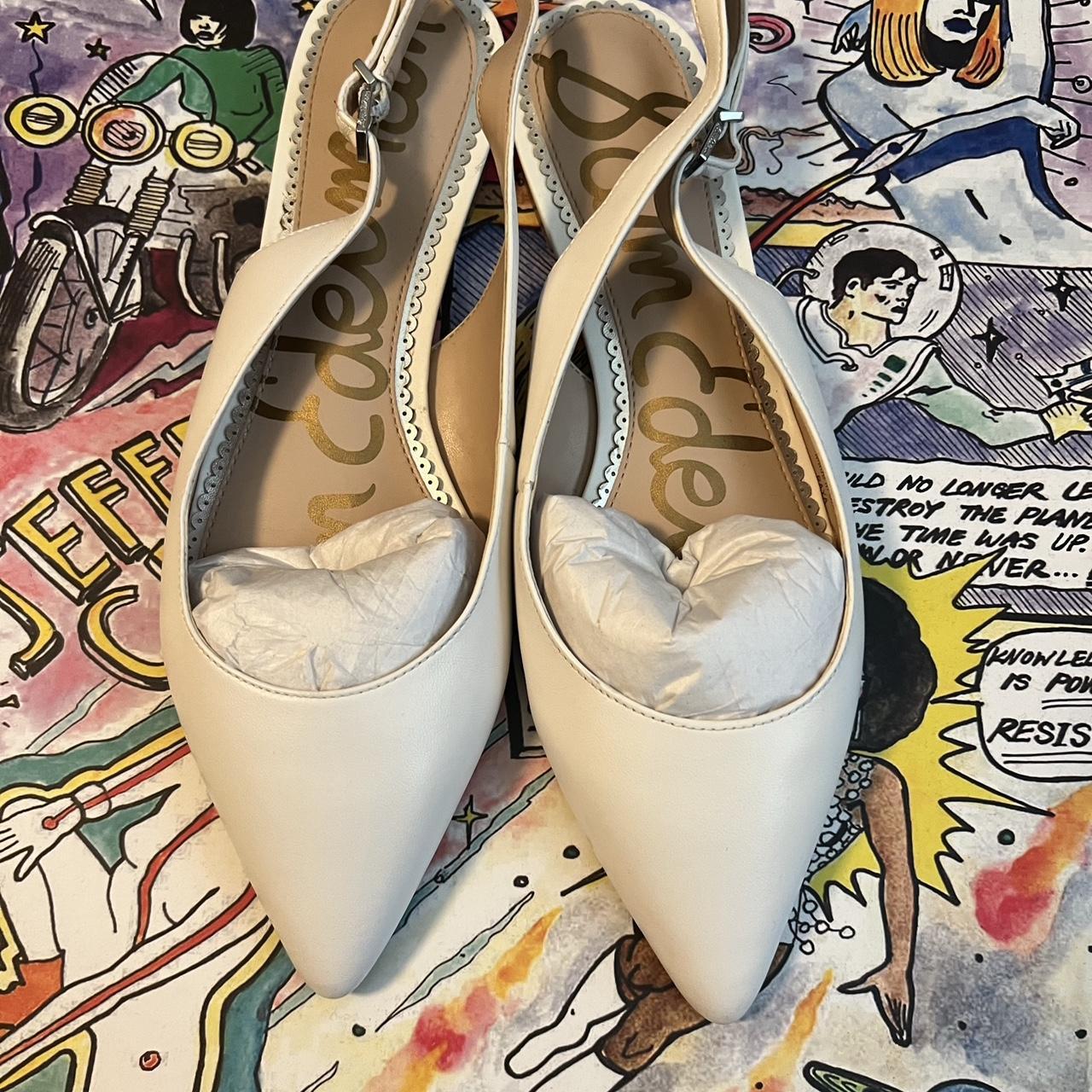 Sam Edelman Raya Slingback flats. Size 8.5. Box... - Depop