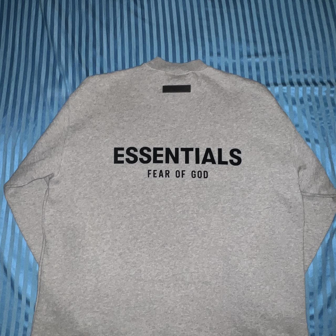 Mens Essentials Fear of God Grey Mockneck... | Depop
