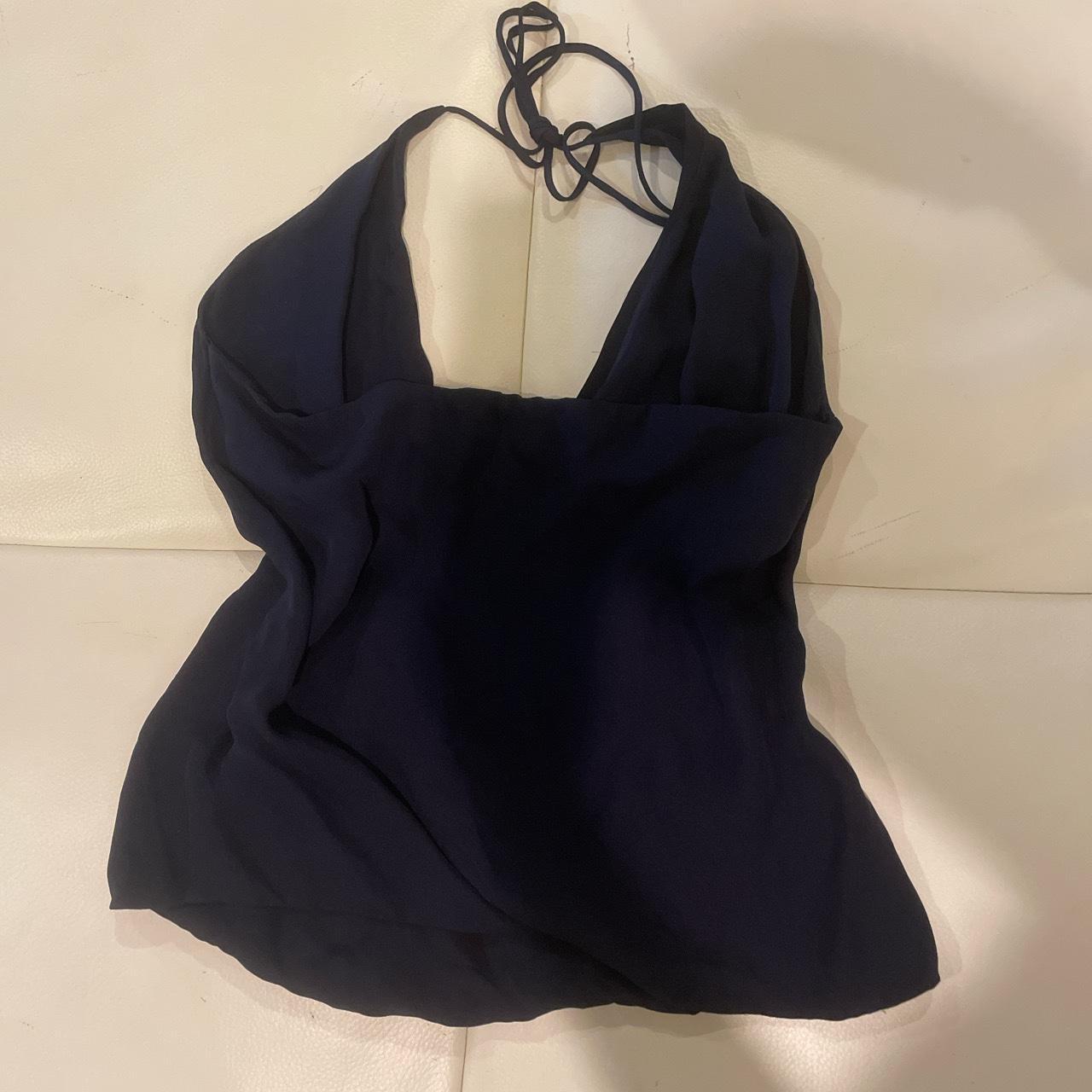 L’Agence dark dark blue tank with black accent.... - Depop