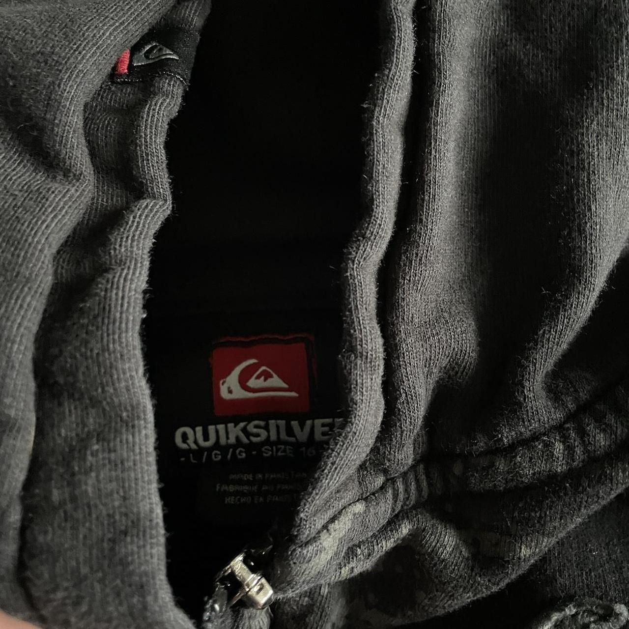 Vintage Quicksilver Zip up Youth L - Depop