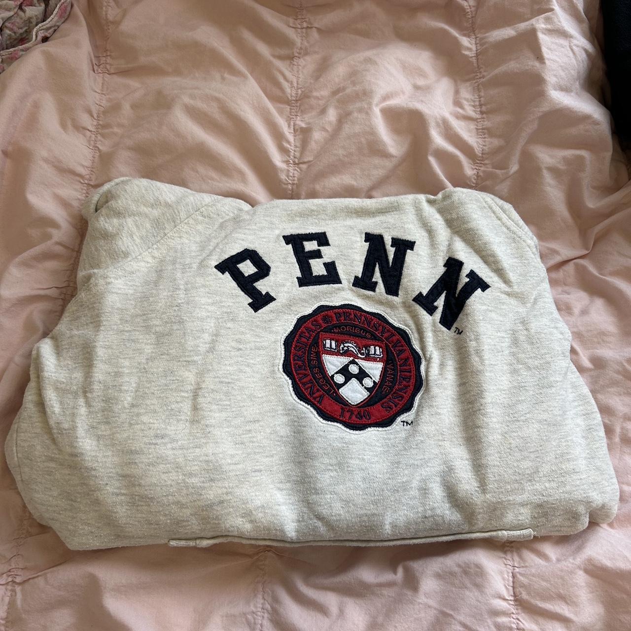 UPenn hoodie Beige, super soft fleece inside! Size... - Depop