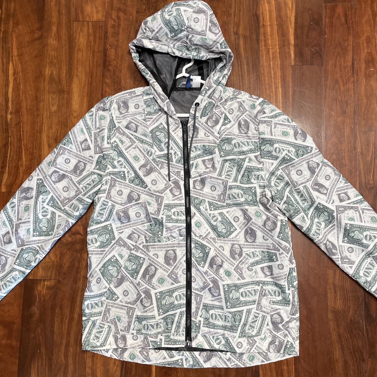 Cash money hooded H & M men’s jacket size M - Depop