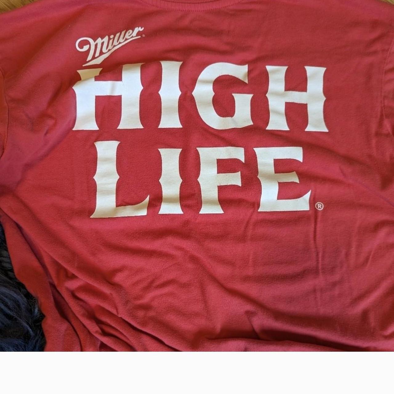 Miller High Life T-shirt-pretty good condition,... - Depop