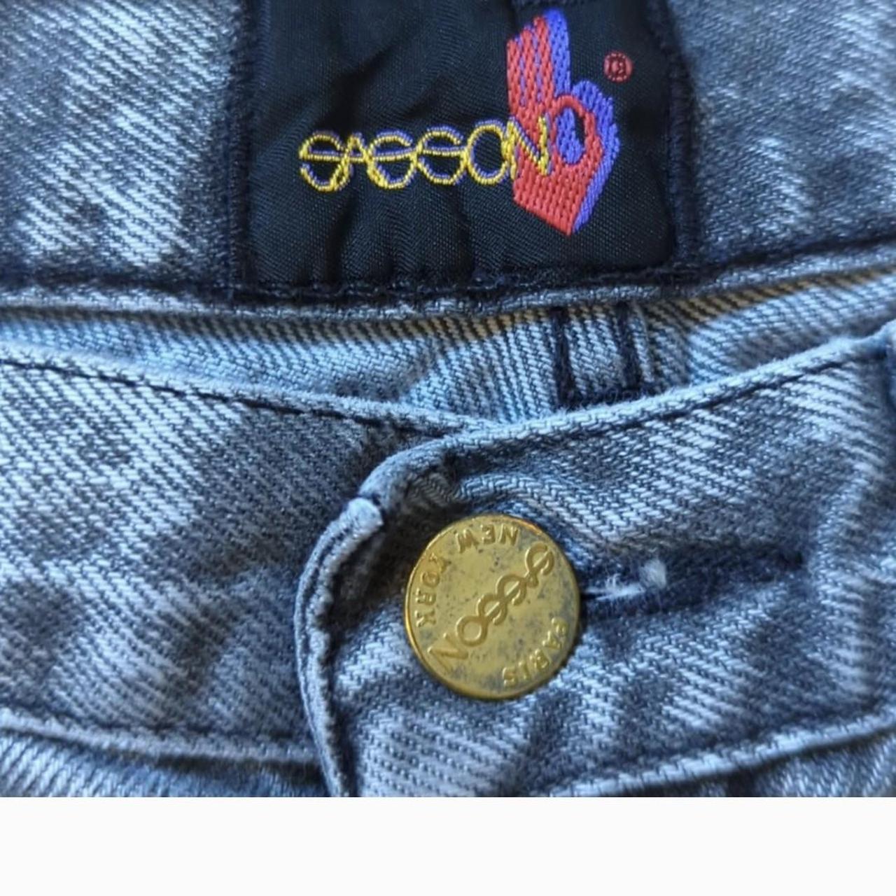 Vintage Sasson Acid Wash High Waisted Tapered Mom... - Depop