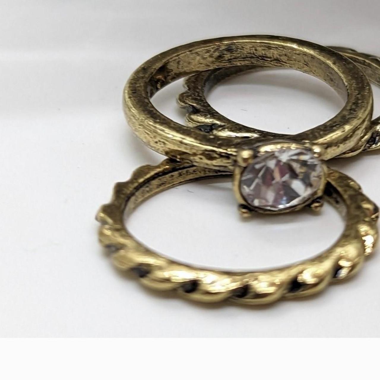 Gold Tone Rings Craft Bundle Lot-for crafting or... - Depop