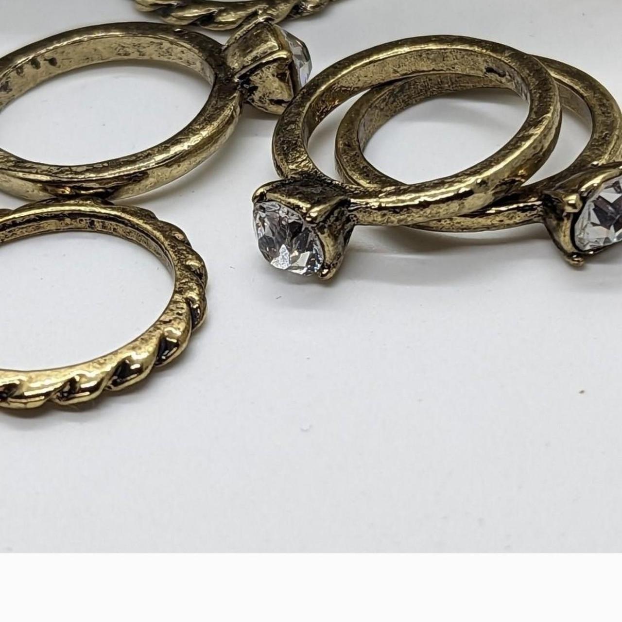 Gold Tone Rings Craft Bundle Lot-for crafting or... - Depop