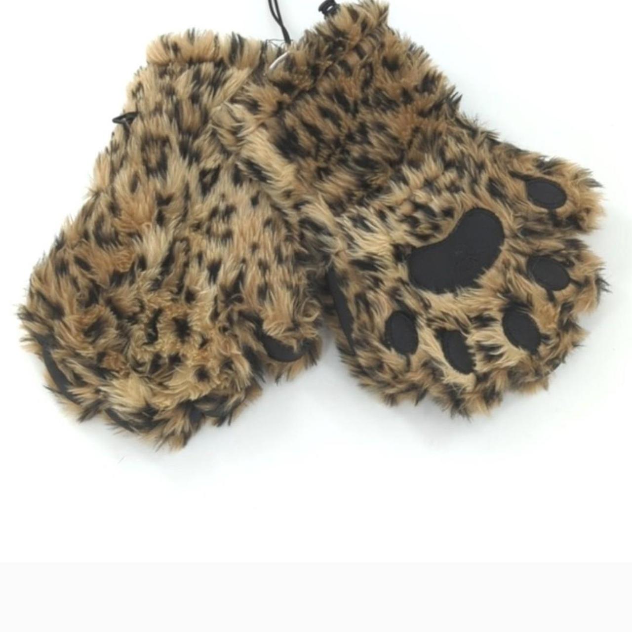 Bear Hand Leopard Gloves by Bear Hands & Buddies... - Depop