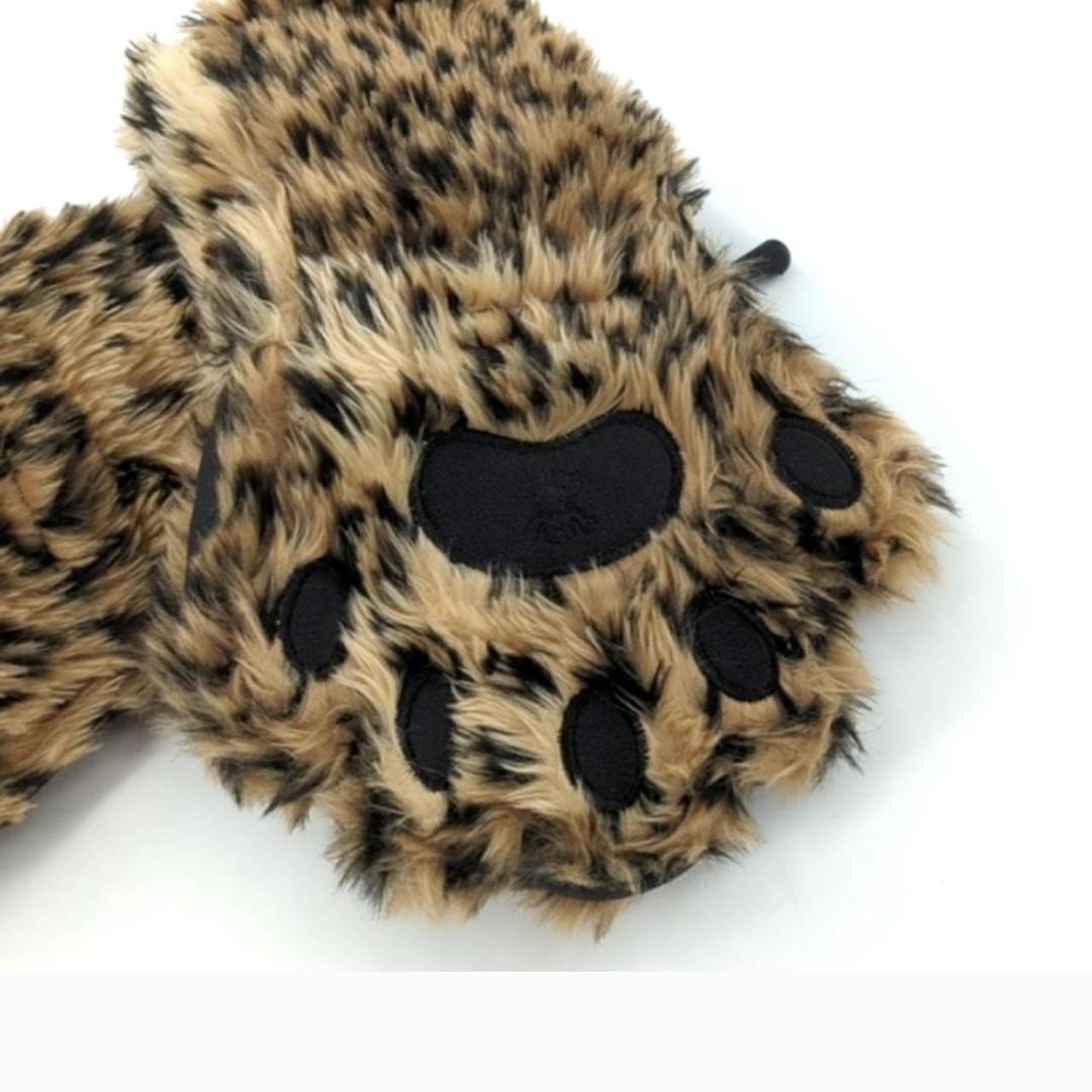 Bear Hand Leopard Gloves by Bear Hands & Buddies... - Depop