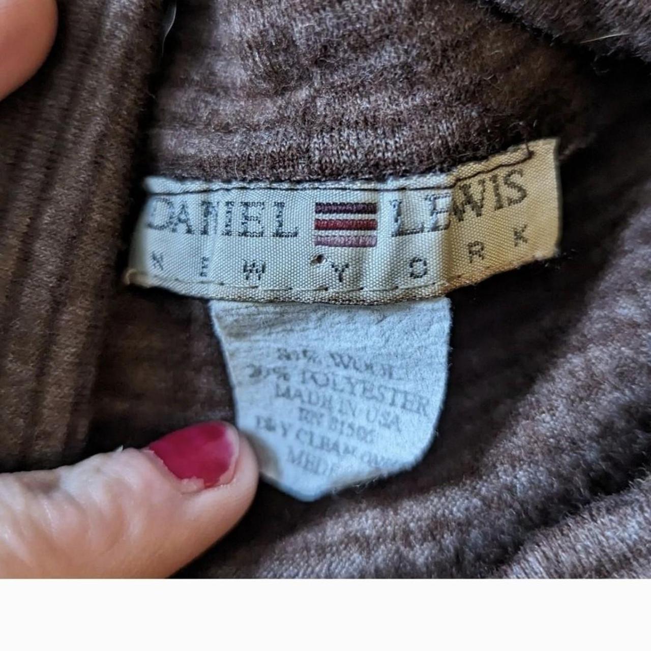 Vintage Daniel Lewis Brown Wool-blend Turtleneck... - Depop