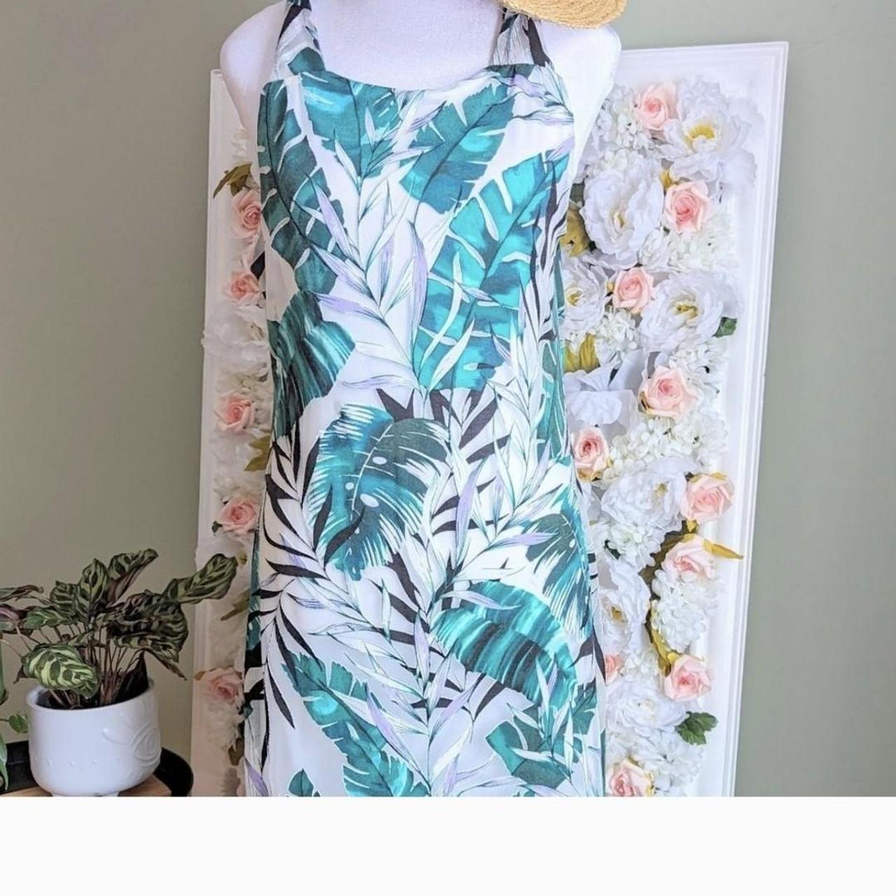 Jennifer Lopez Tropical High Low Hem Maxi Dress Sz Depop