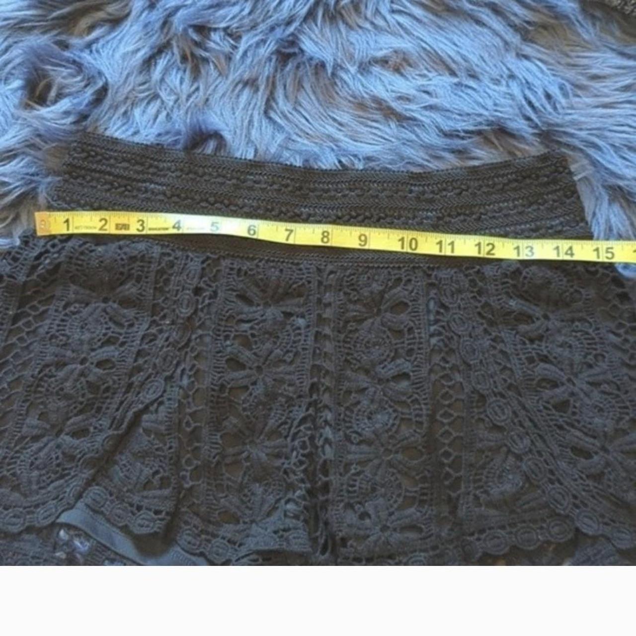 Rewind Black Lace Pull-On Shorts- Size Medium - Depop