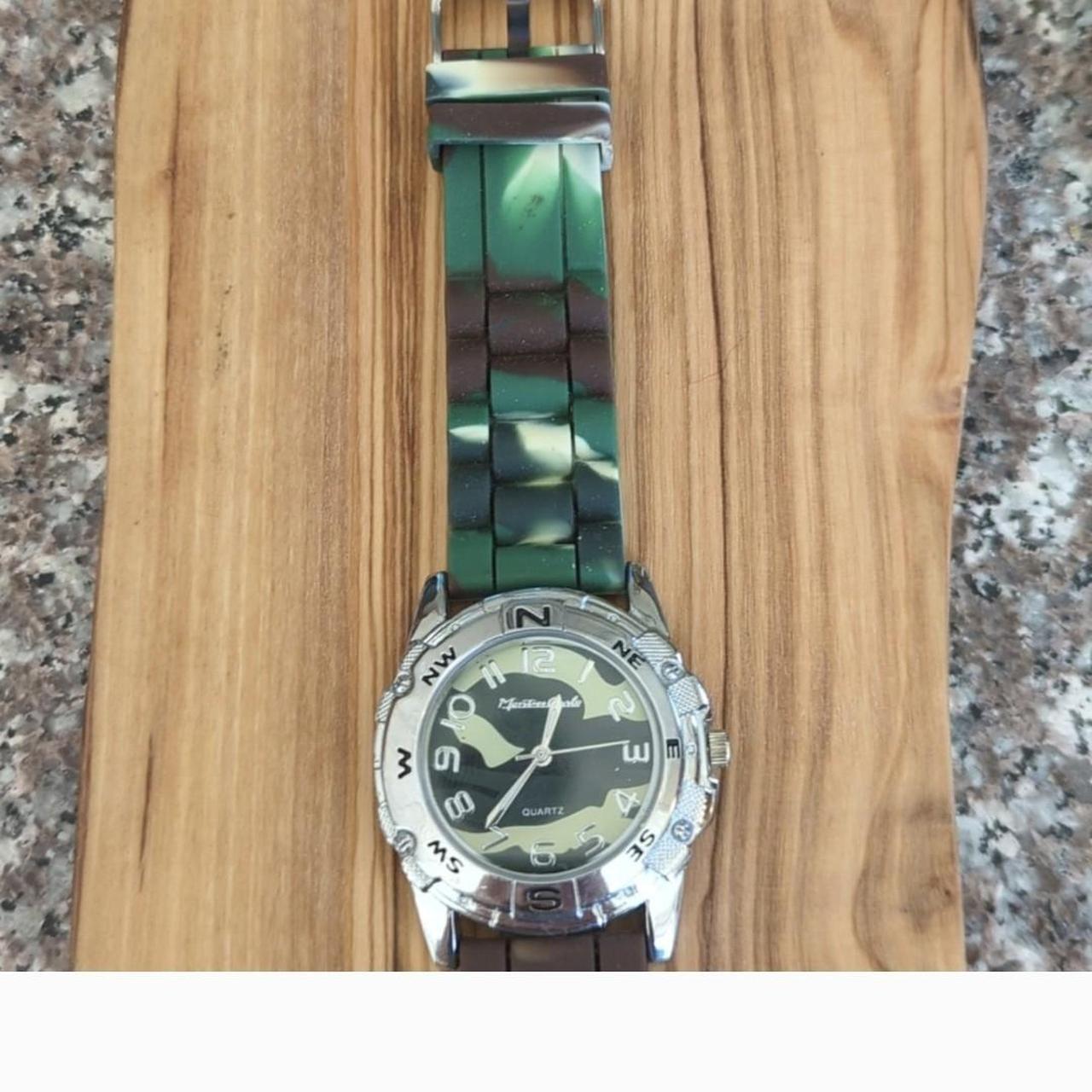 Montres Carlo Camo Rubber Band Watch-works! great... - Depop