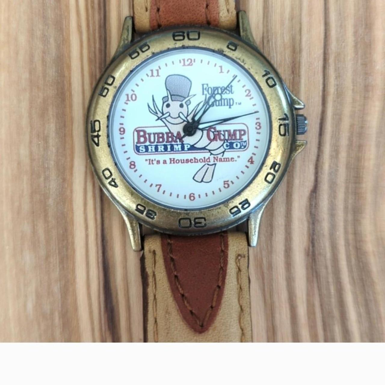 Bubba Gump Shrimp Vintage Watch Brown Leather... - Depop