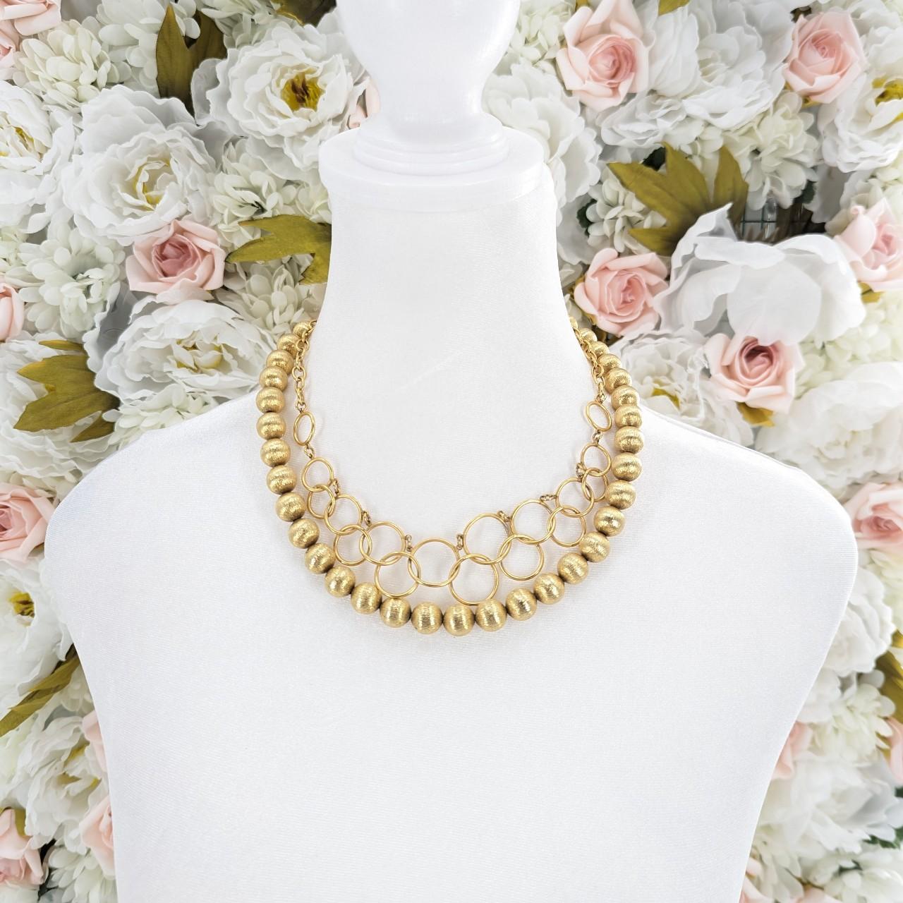 Talbots and Premier Designs Signed Gold Tone Beaded... - Depop