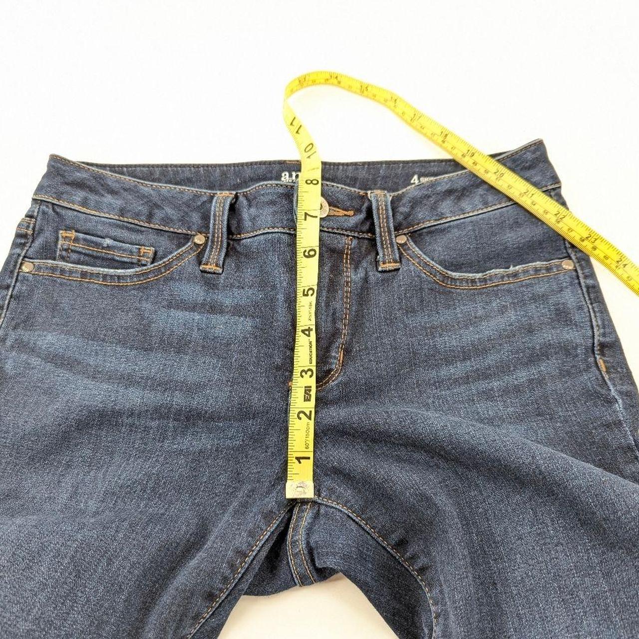 A.n.a Mid Rise Skinny Jeans Dark Wash Size 4-great... - Depop