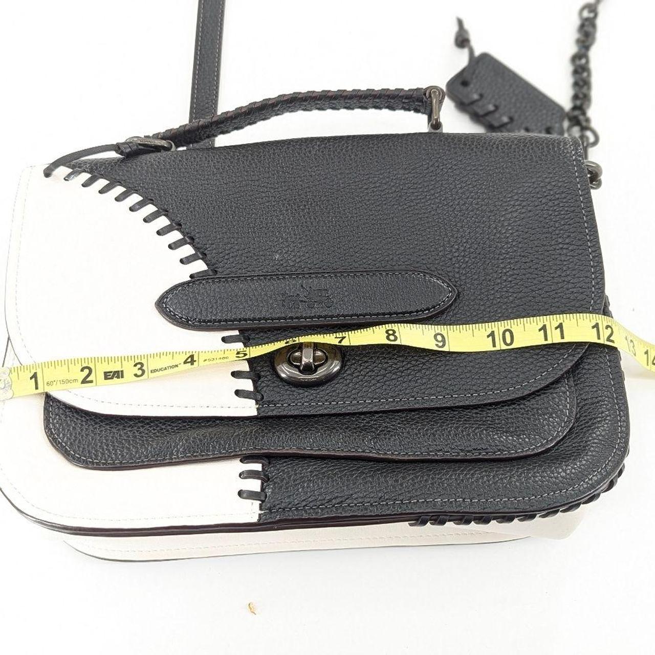 Coach Rip & Repair Stitched Black and White... - Depop