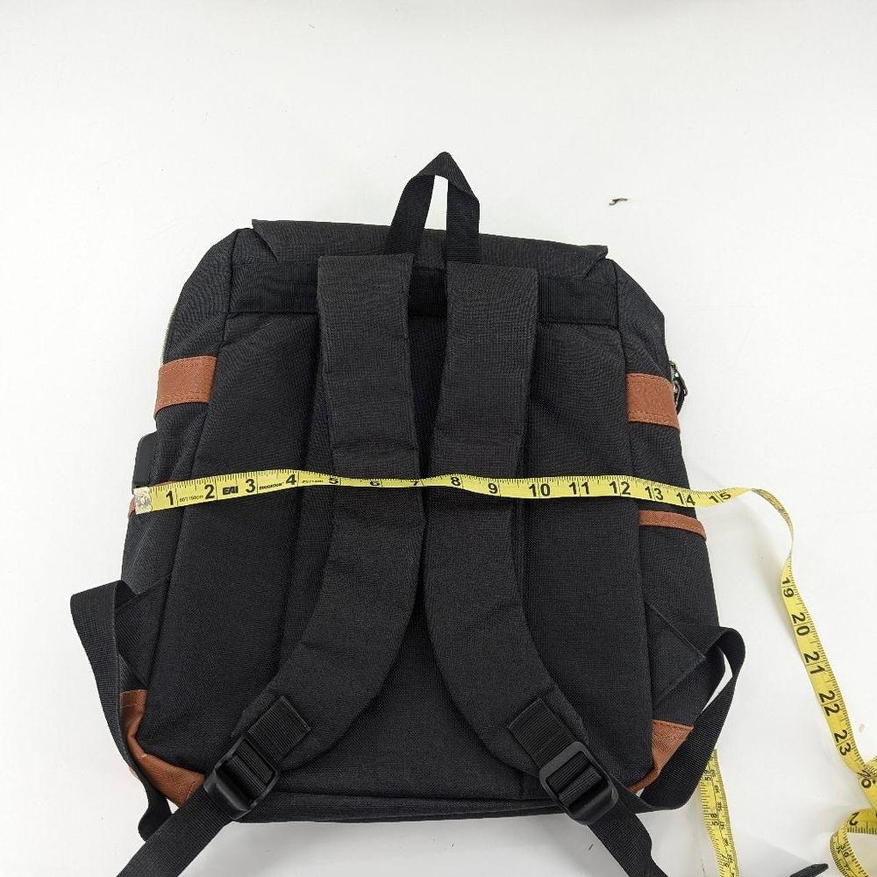 Modoker Vintage Look Black Laptop Backpack Bag With... - Depop