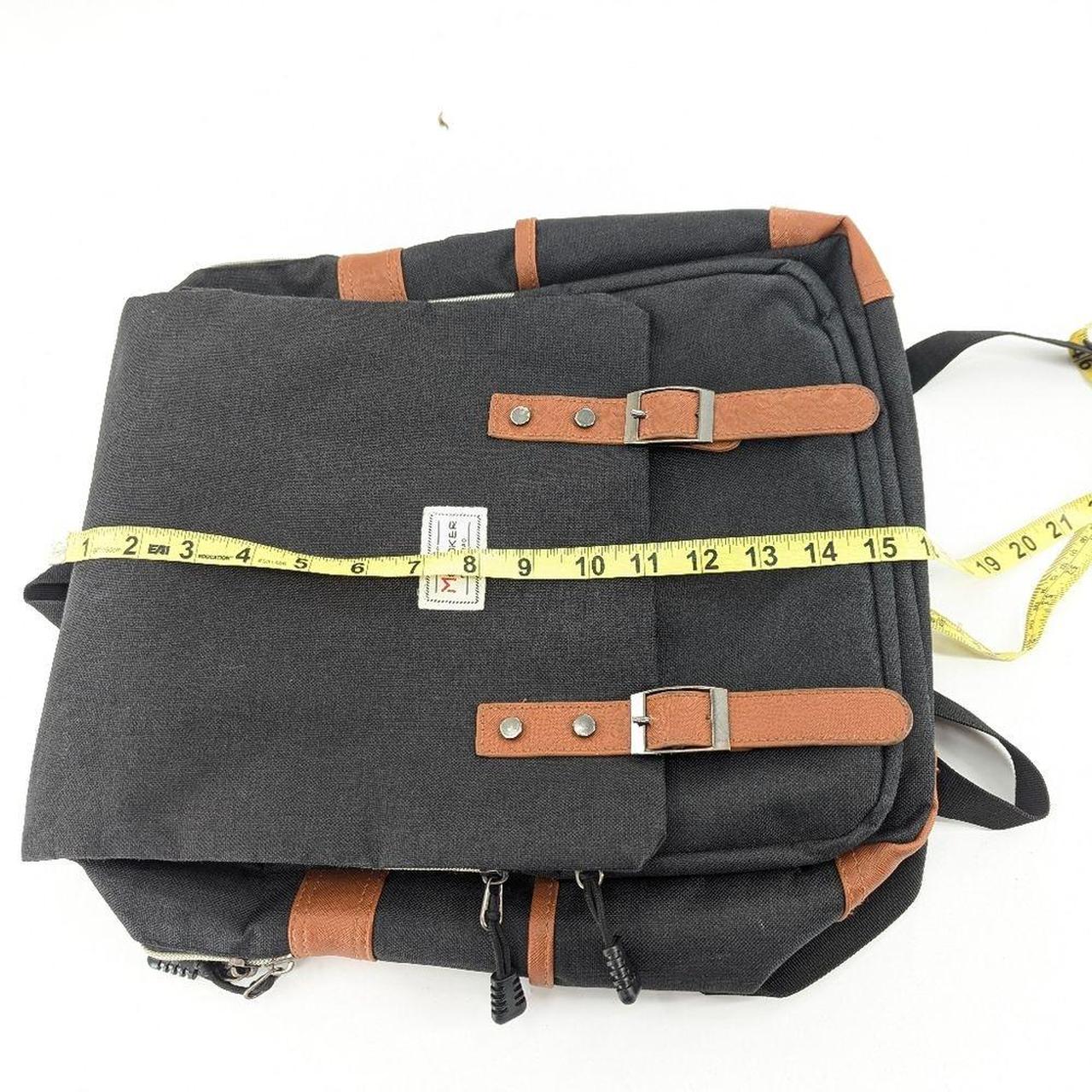 Modoker Vintage Look Black Laptop Backpack Bag With... - Depop