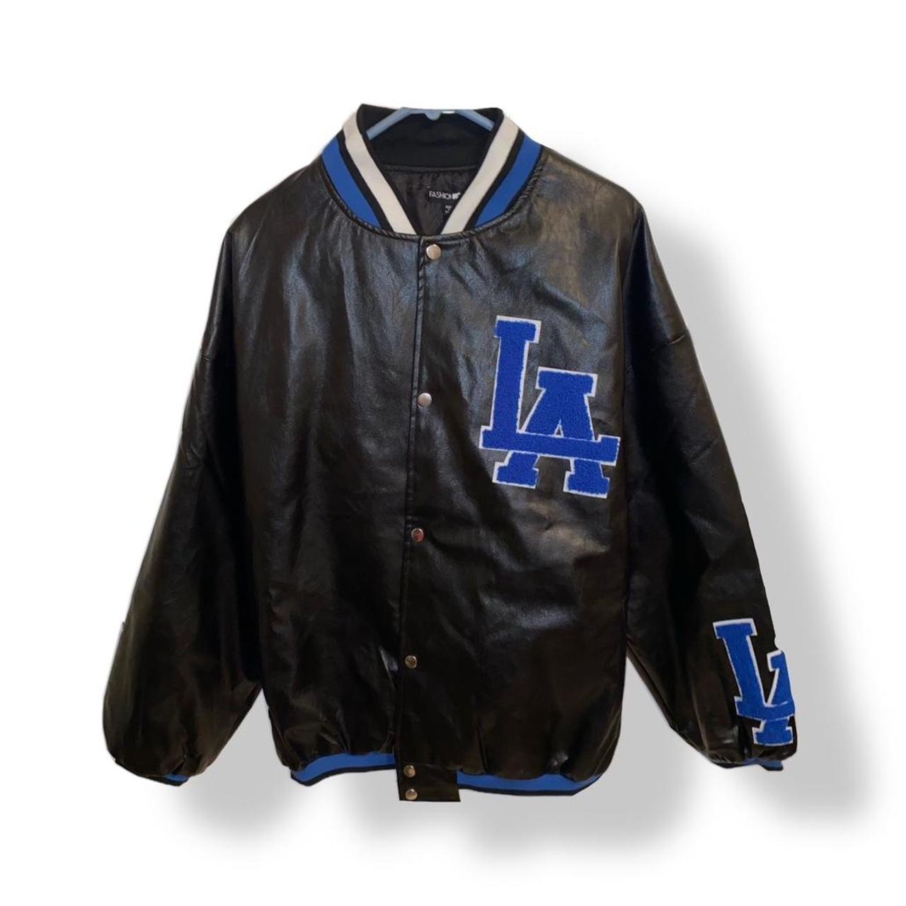 Los Angeles Black Bomber Jacket ★ 1x/2x Bomber... - Depop