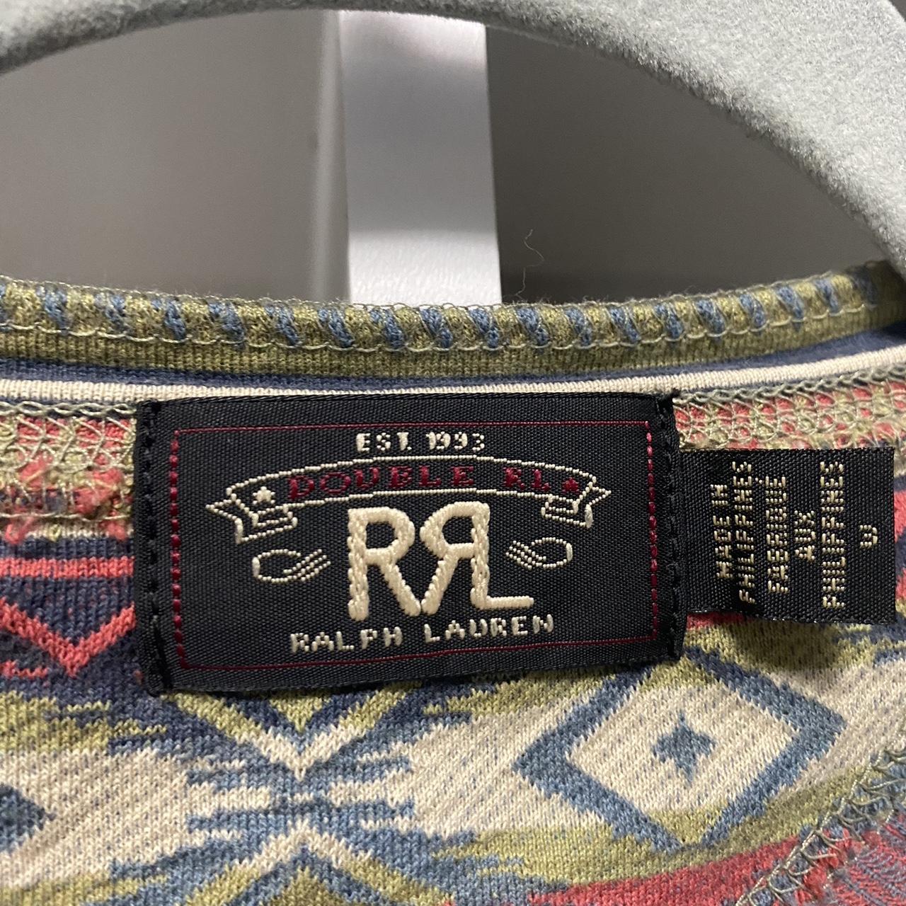 Ralph Lauren RRL - Cotton Henley in size 3 - Depop
