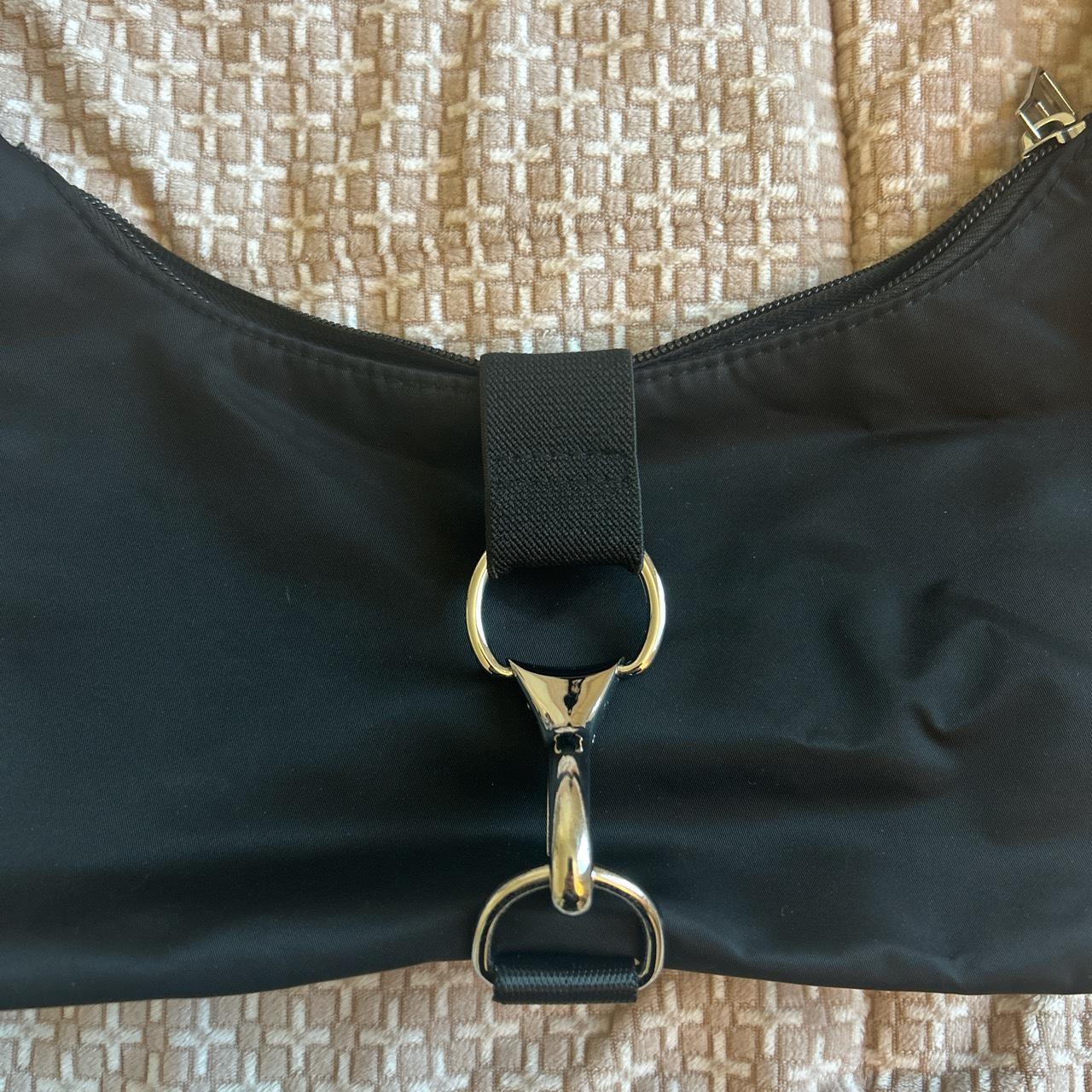 Weekday nylon shoulder bag with zipper and metal... - Depop