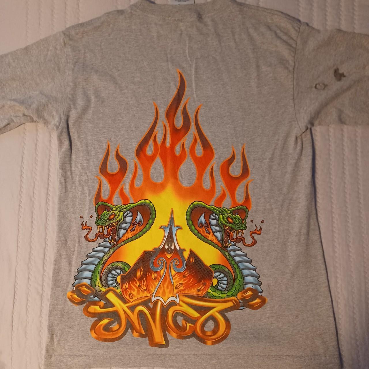 JNCO snake shirt - small hole on back sleeve; not... | Depop