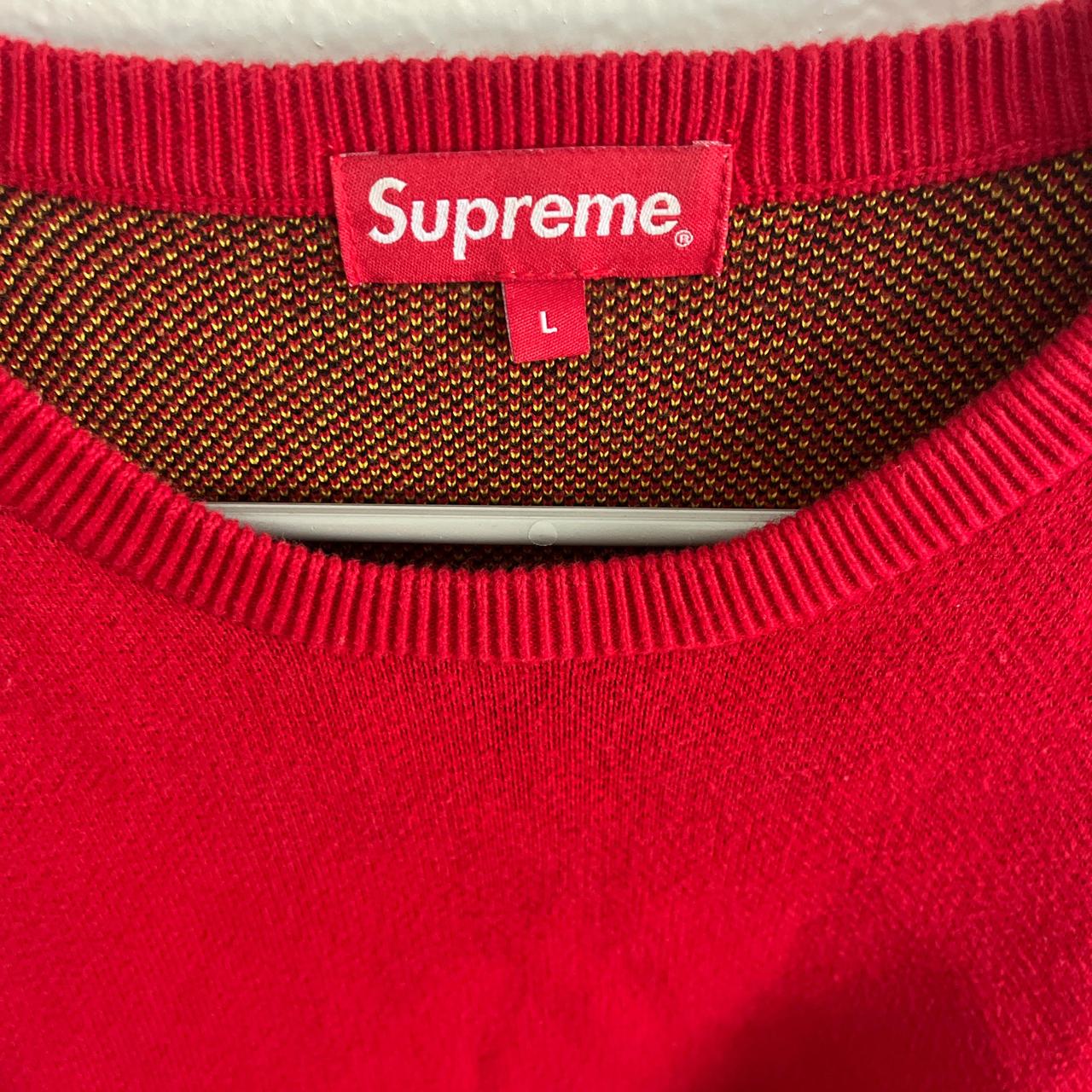 Rare red Supreme graffiti crewneck - Depop