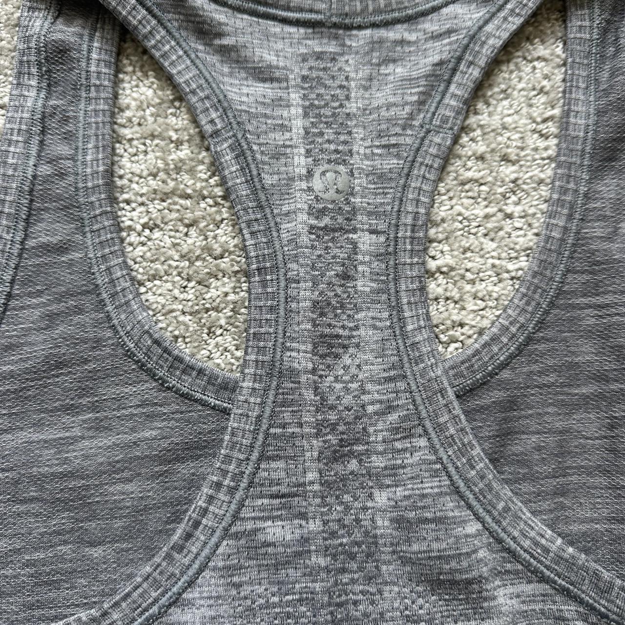 Grey swiftly tech Lulu lemon tank top #activewear | Depop