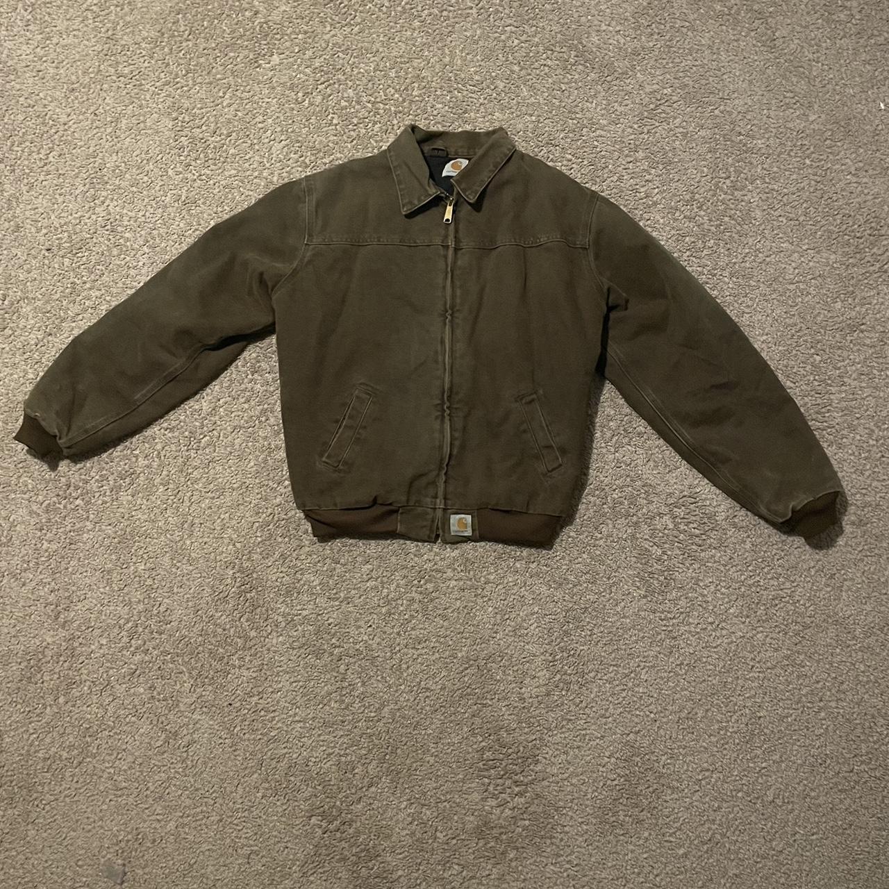 Vintage Santa Fe CARHARTT Work Jacket Mocha Color... - Depop