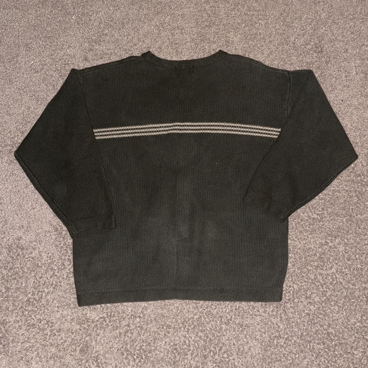 Vintage Nature Green Nit Sweater Crewneck Type... - Depop