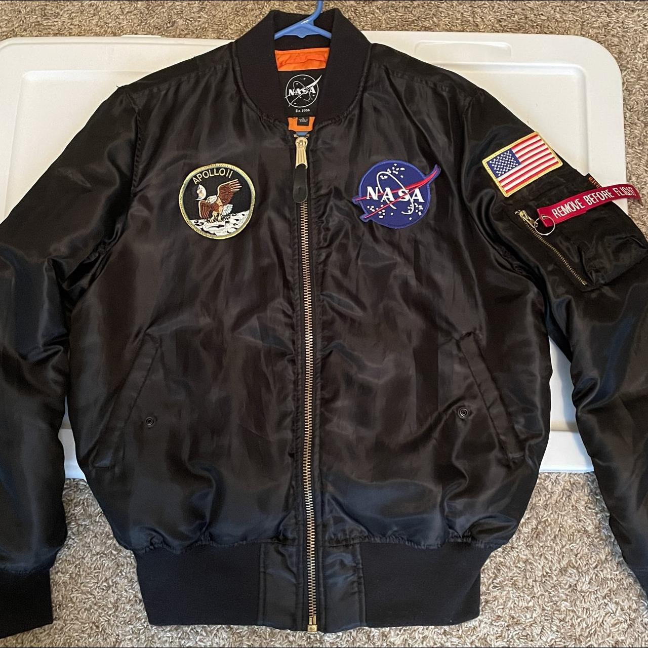 Alpha Industries Authentic Nasa bomber jacket! worn... - Depop