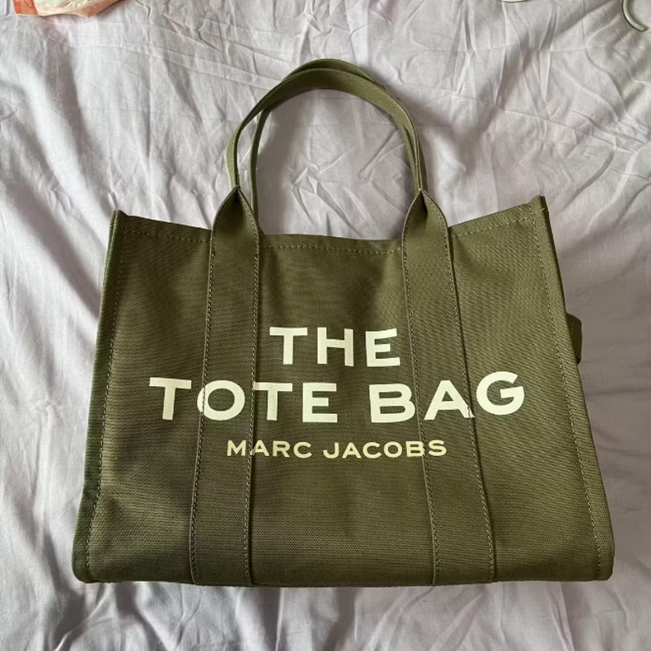 Marc Jacobs Tote Bag Large - Green / Khaki - Used,... - Depop