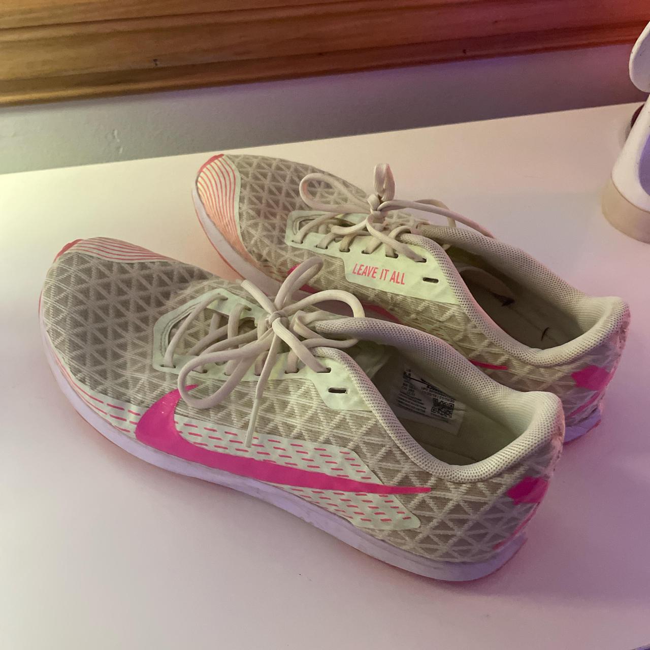 Nike running flats. Some discoloration from two races. - Depop