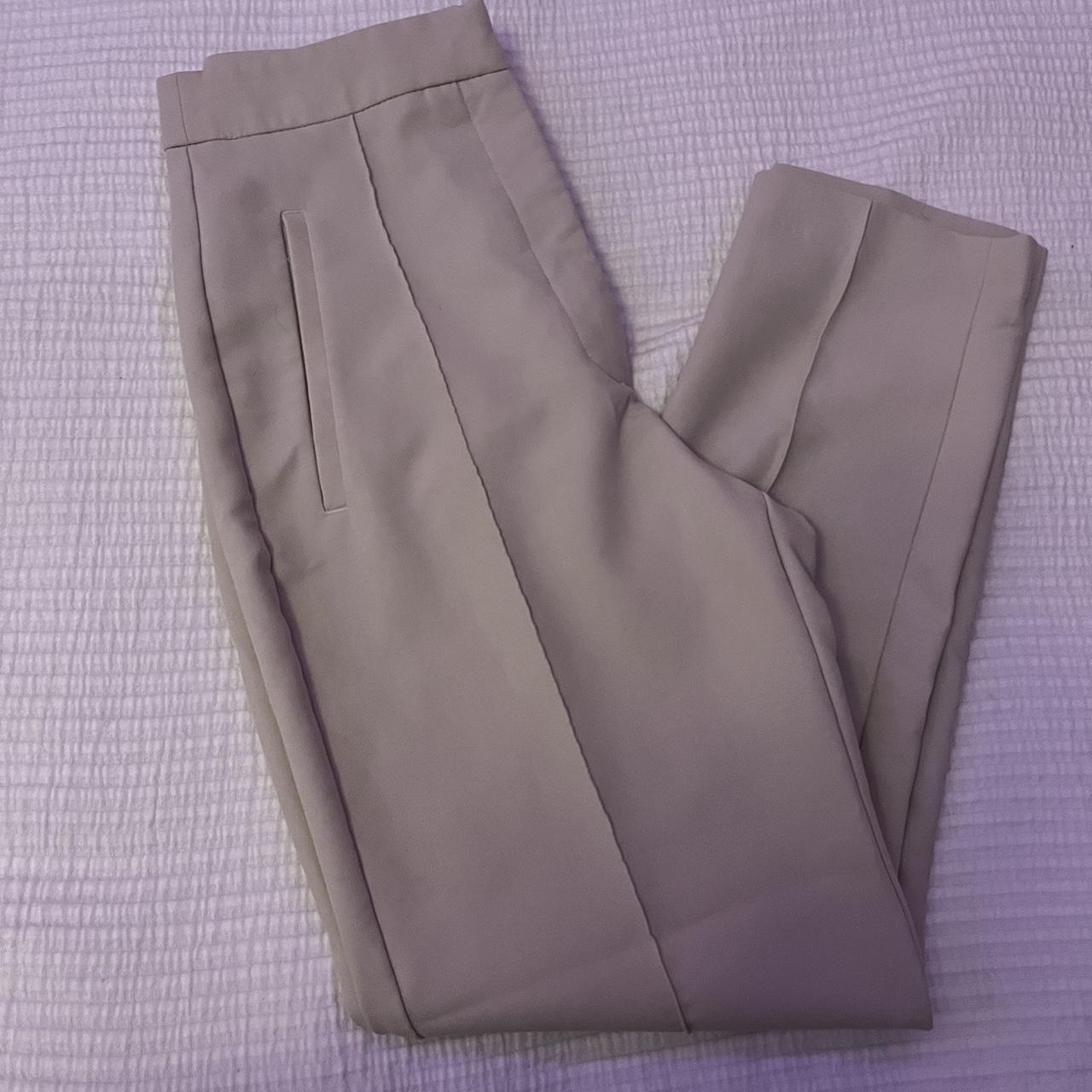 super cute tan high rise dress pants from zara. i’m... - Depop