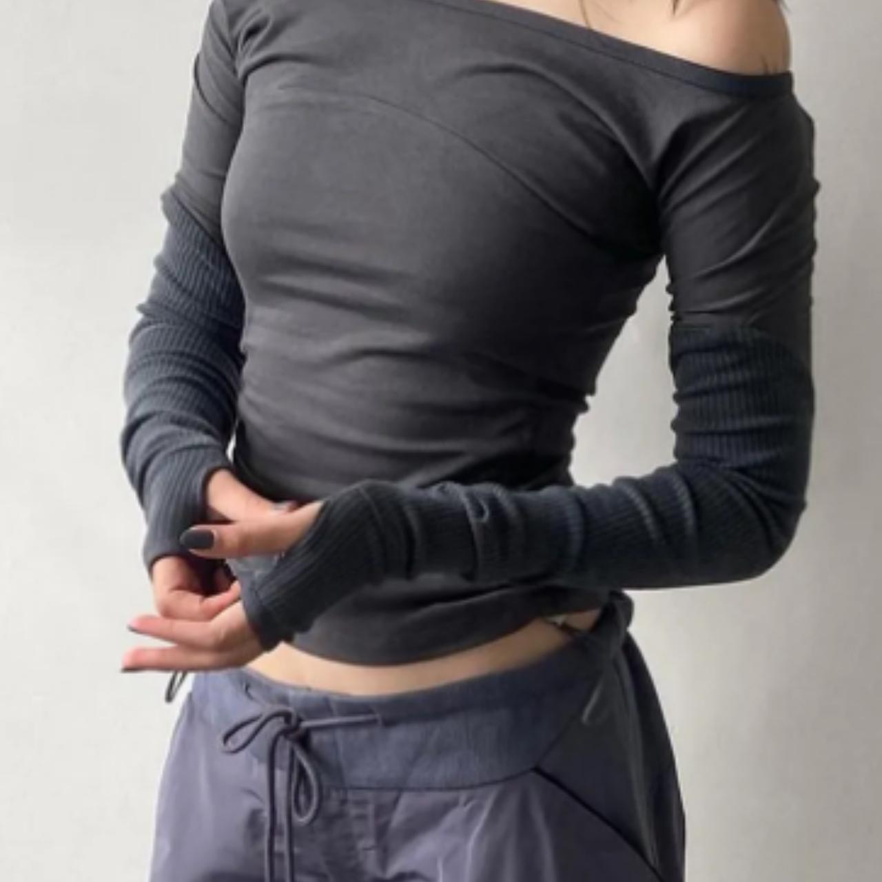 Off Shoulder Solid Crop Top Women Chic Side Depop