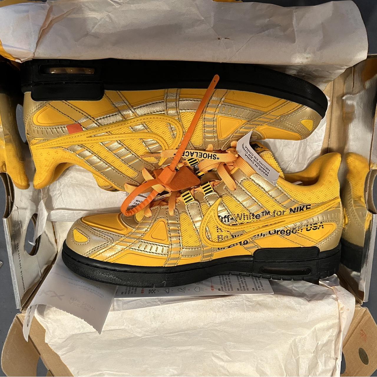 Off White Rubber Dunks - Depop