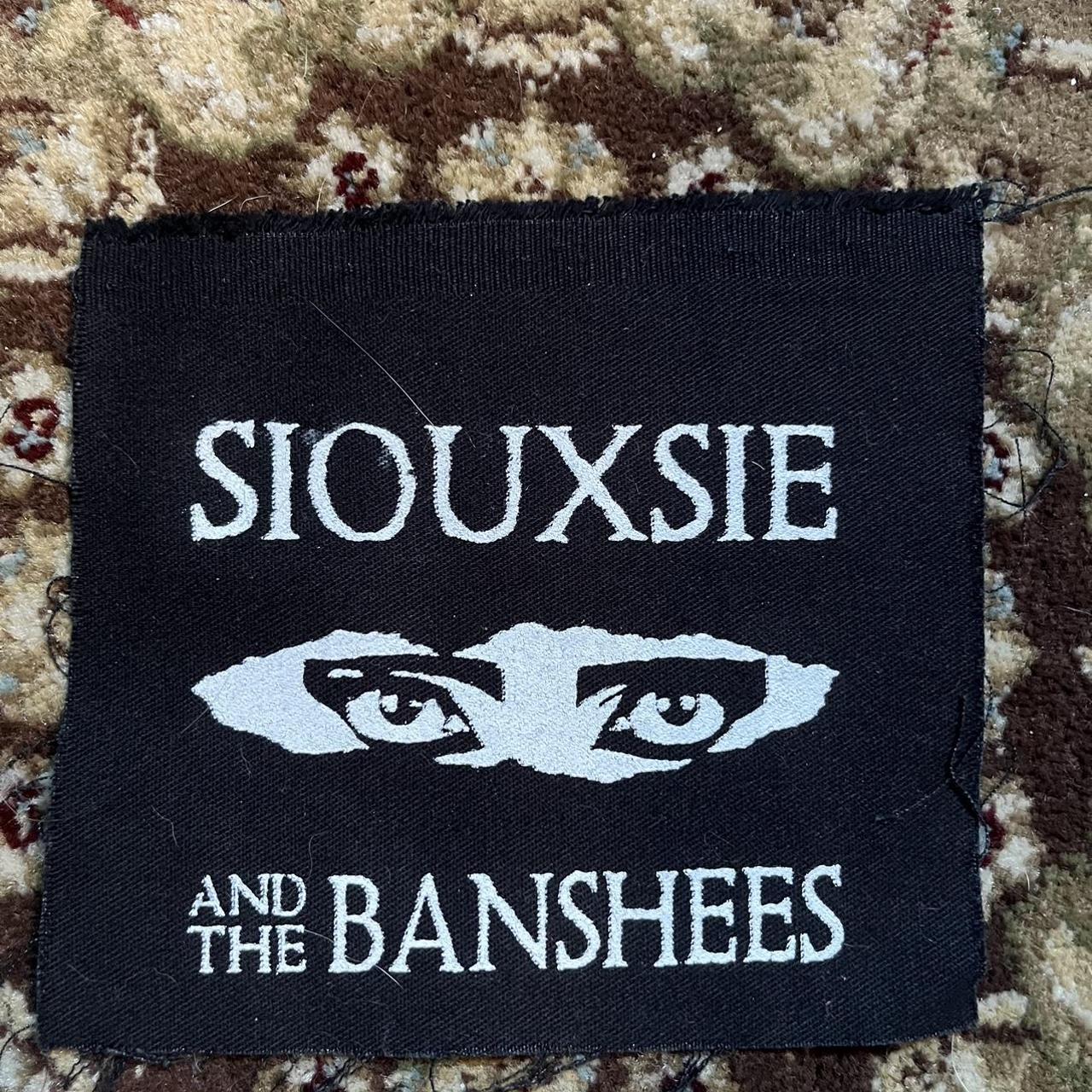 4” x 4” SIOUXSIE AND THE BANSHEES canvas patch. ... - Depop