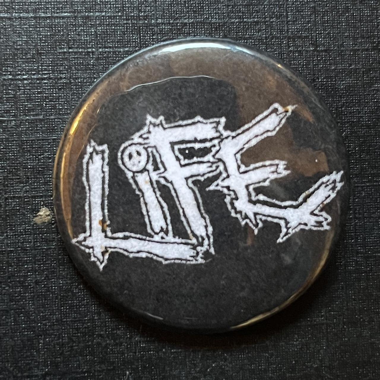1.75” LIFE punk badge. #life #crust #punk #hardcore... - Depop